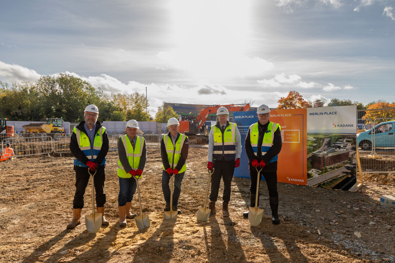 Breaking ground of Merlin Place in Cambridge